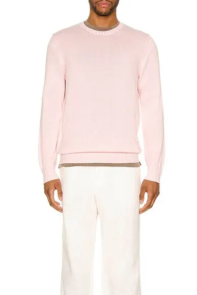 GHIAIA Cotton Crewneck - Pink