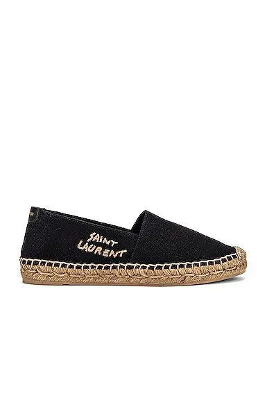 Saint Laurent Signature Espadrilles - Black