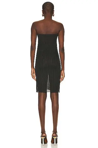 Saint Laurent Sheer Strapless Dress