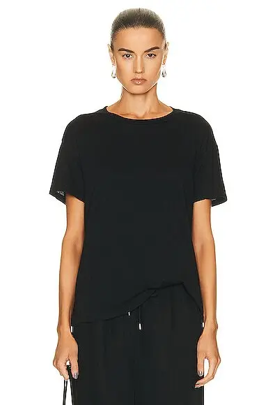 Eterne Short Sleeve Boyfriend Tee - Black