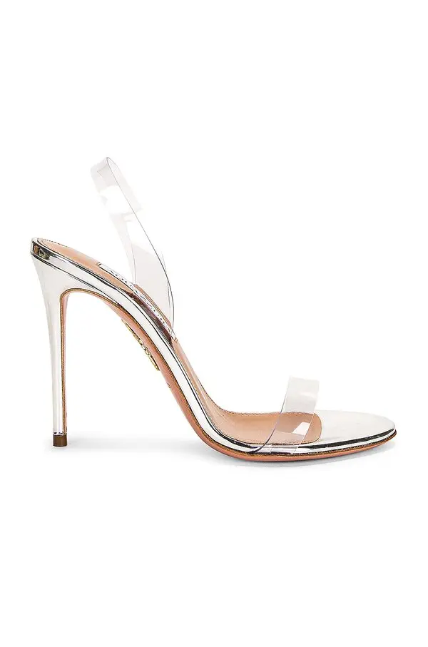 AQUAZZURA So Nude Plexi 105 Sandal