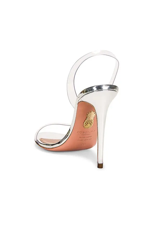 AQUAZZURA So Nude Plexi 105 Sandal