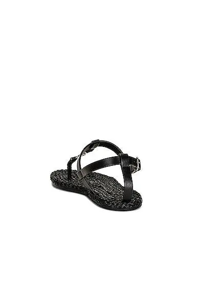 Saint Laurent Cassandra Flat Sandals