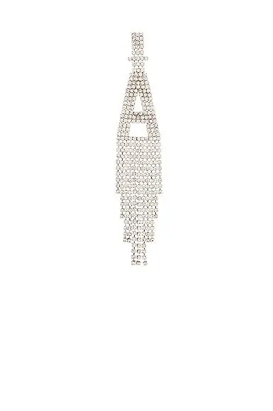 Retrofete Alphabet Dangle Earring - Silver