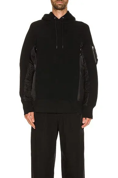 Sacai Sponge Sweat X Ma-1 Hoodie