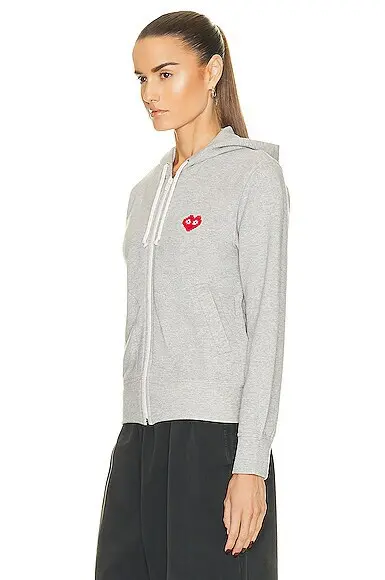 Play Comme Des Garcon Invader Hooded Sweatshirt