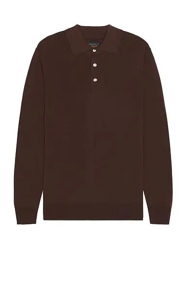 BEAMS Knit Polo - Brown