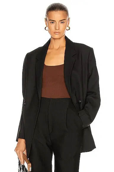 TOTEME Double Breasted Blazer - Black