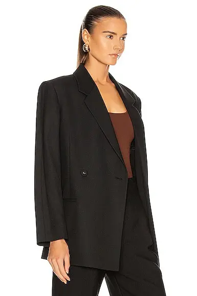 TOTEME Double Breasted Blazer - Black