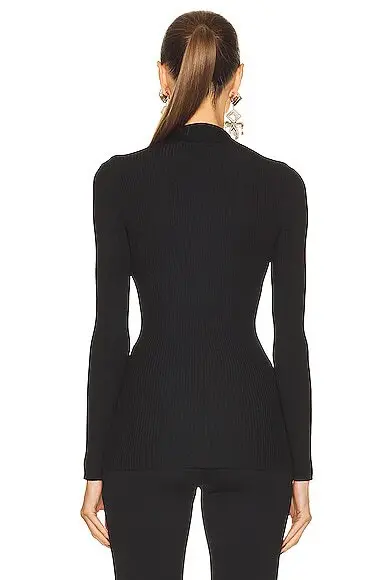 Saint Laurent Ribbed V-neck Sweater