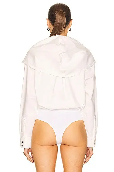 Alaïa Denim Bodysuit