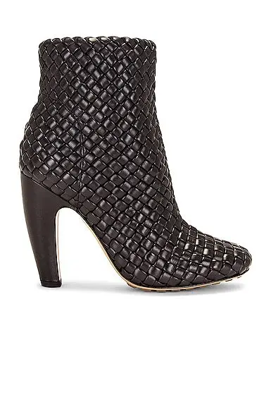 Bottega Veneta Mini Lido Weave Ankle Boots - Black