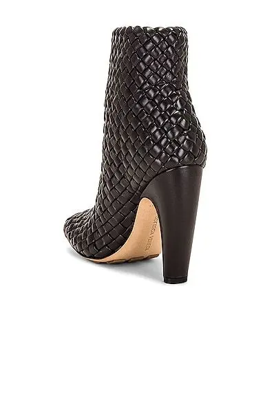 Bottega Veneta Mini Lido Weave Ankle Boots - Black