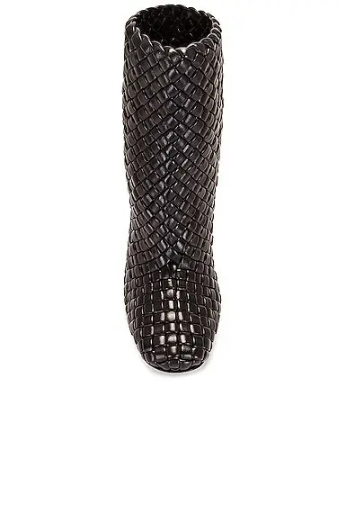 Bottega Veneta Mini Lido Weave Ankle Boots - Black