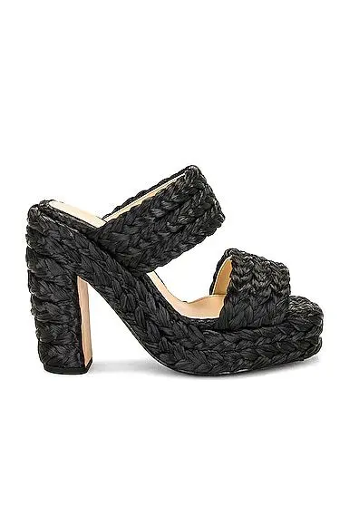 Bottega Veneta Trinity Weave Mule Sandal - Black