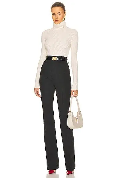 Saint Laurent Ribbed Turtleneck Sweater