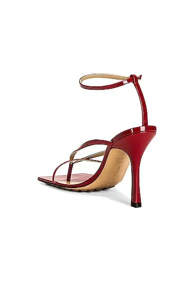 Bottega Veneta Stretch Ankle Strap Sandals - Apple Candy