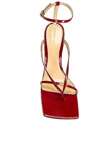 Bottega Veneta Stretch Ankle Strap Sandals - Apple Candy