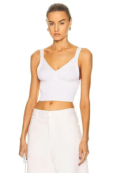 Alaïa Ribbed Knit Top
