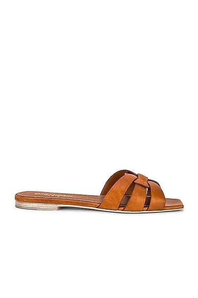 Saint Laurent Tribute Flat Sandal