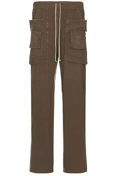 Rick Owens Creatch Cargo Drawstring Pants - Dust