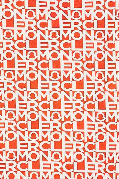 Moncler Logo Print Scoop Neck One Piece Swimsuit - Orange