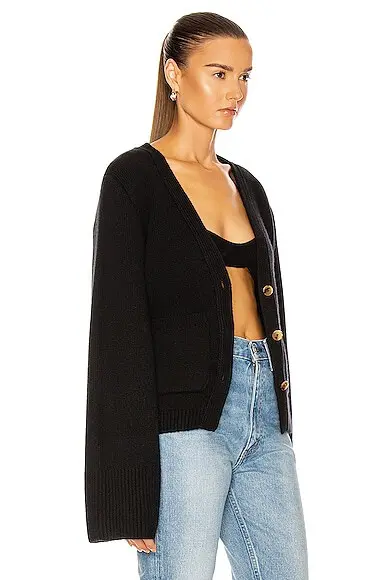 Khaite Scarlett Cardigan - Black
