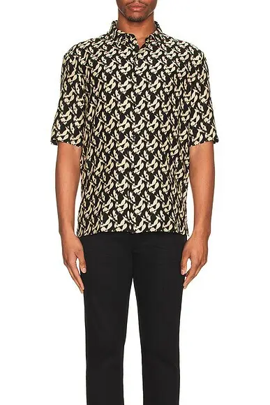 Saint Laurent Chemise Polo Col Pointu
