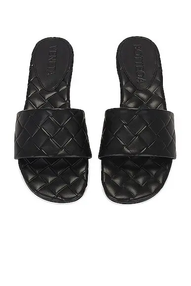 Bottega Veneta Intrecciato Leather Flat Sandal