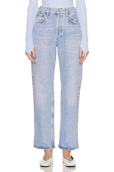 AGOLDE Fran Low Slung Easy Straight Jeans