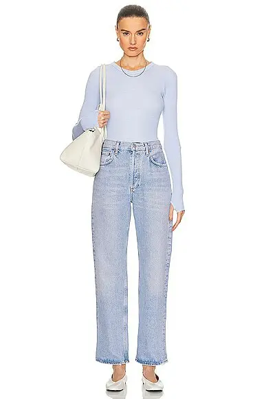 AGOLDE Fran Low Slung Easy Straight Jeans