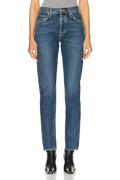 AGOLDE Austin Mid Rise Tapered Slim Jeans - Control