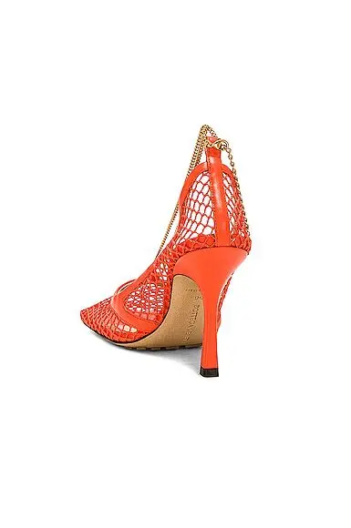 Bottega Veneta Stretch Slip On Pump - Orange