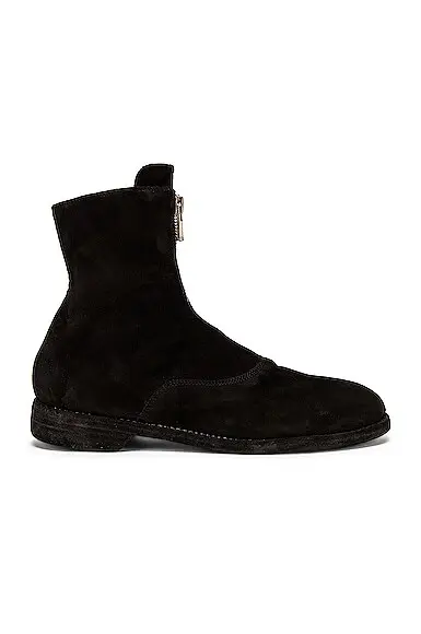 Guidi Stag Suede Zipper Boots