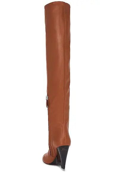 Alaïa Wedge Boots 100 - Cognac