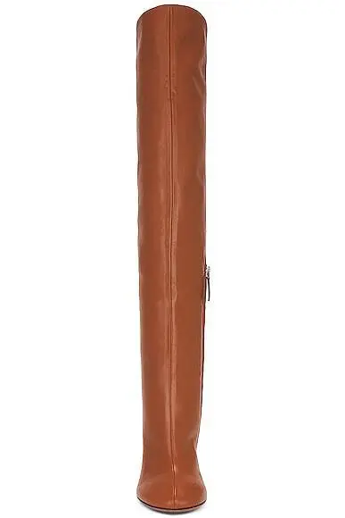 Alaïa Wedge Boots 100 - Cognac