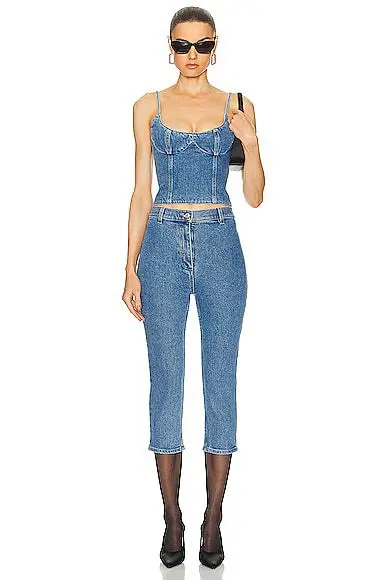 Magda Butrym Denim Tank Top