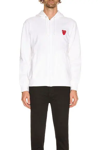 Play Comme Des Garcon Zip-up Sweatshirt
