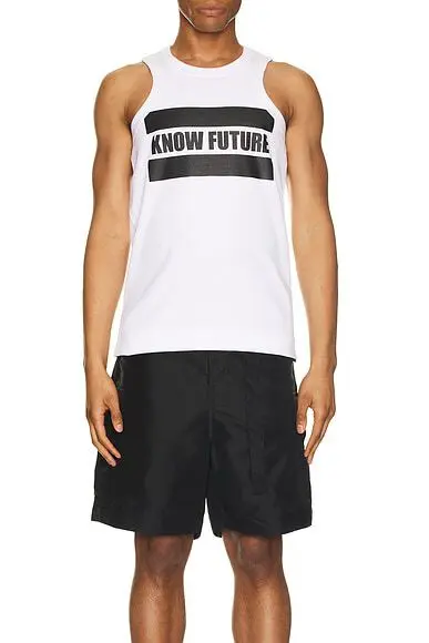 Sacai Know Future" Graphic Tank Top