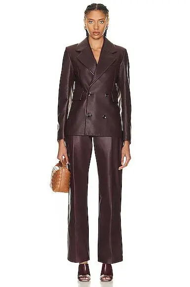 Bottega Veneta Leather Double-breasted Jacket