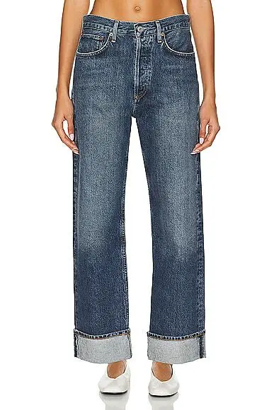 AGOLDE Fran Low Slung Easy Straight Jeans