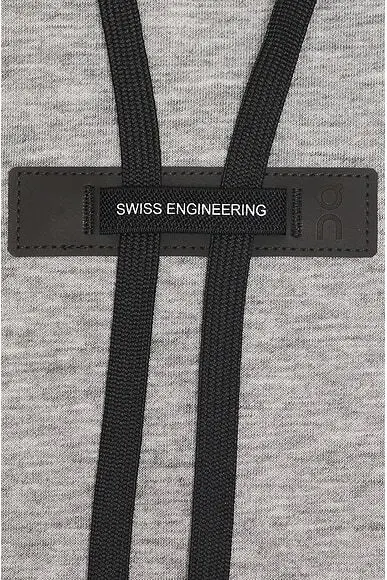 On Hoodie With Mesh Kangaroo Pocket - Grey