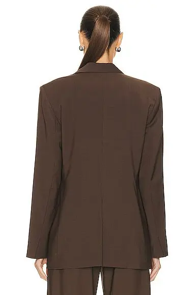 Matteau Relaxed Tailored Blazer - Coffee