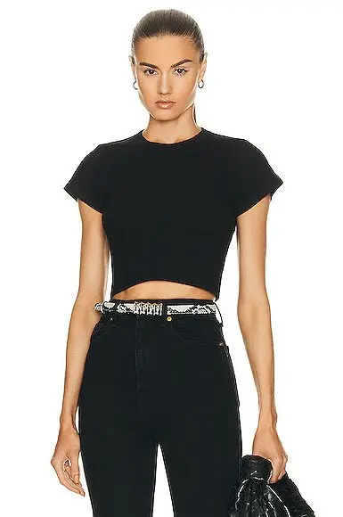 LESET Kelly Crop Slim Fit Tee