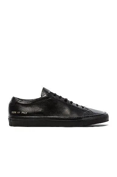 COMMON PROJECTS Original Leather Achilles Low Sneakers - Black