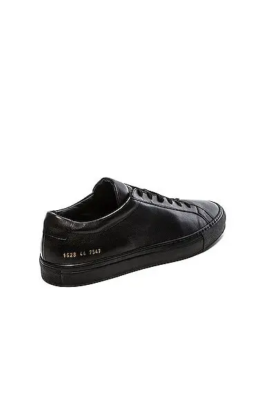 COMMON PROJECTS Original Leather Achilles Low Sneakers - Black