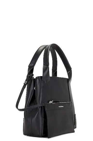 Balenciaga Xs Navy Cabas Bag - Black