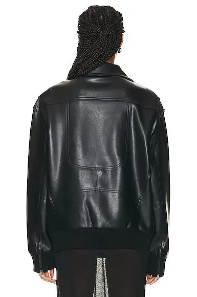 Norma Kamali Oversized Moto Jacket - Black