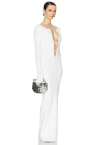 HELSA Niall Deep V-neck Dress