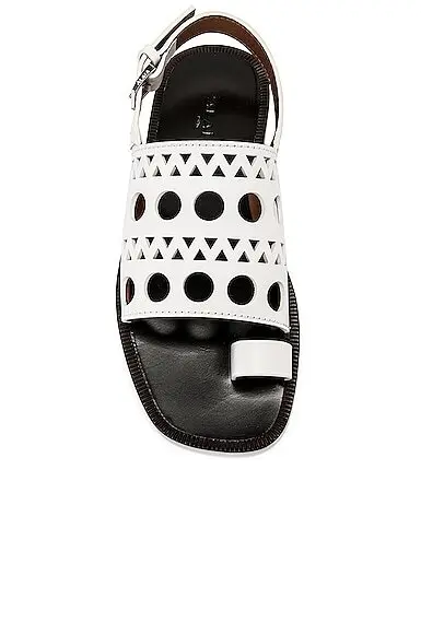 Alaïa Perforated Flat Sandal